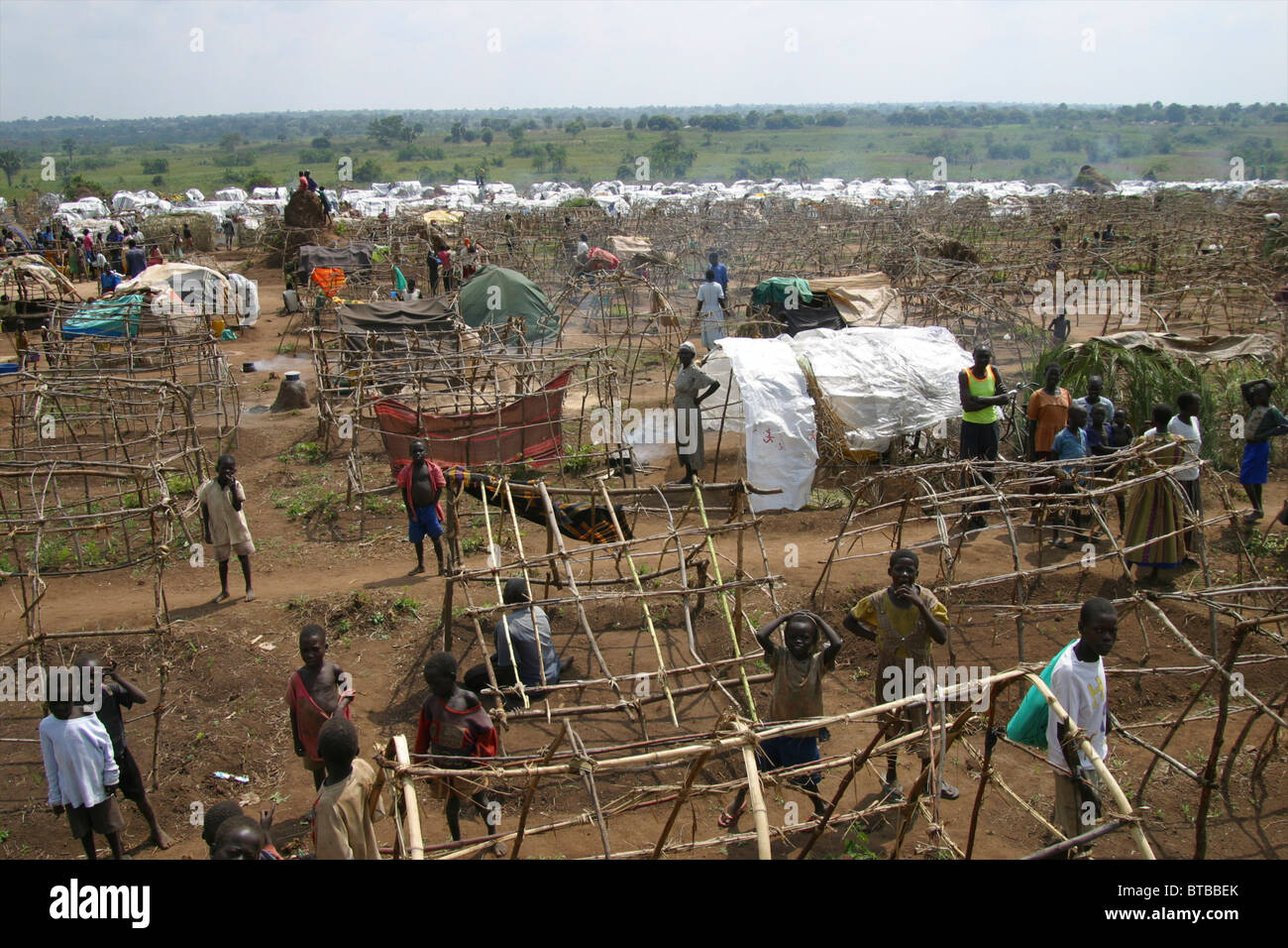 displaced people in Uganda Stock Photo - Alamy