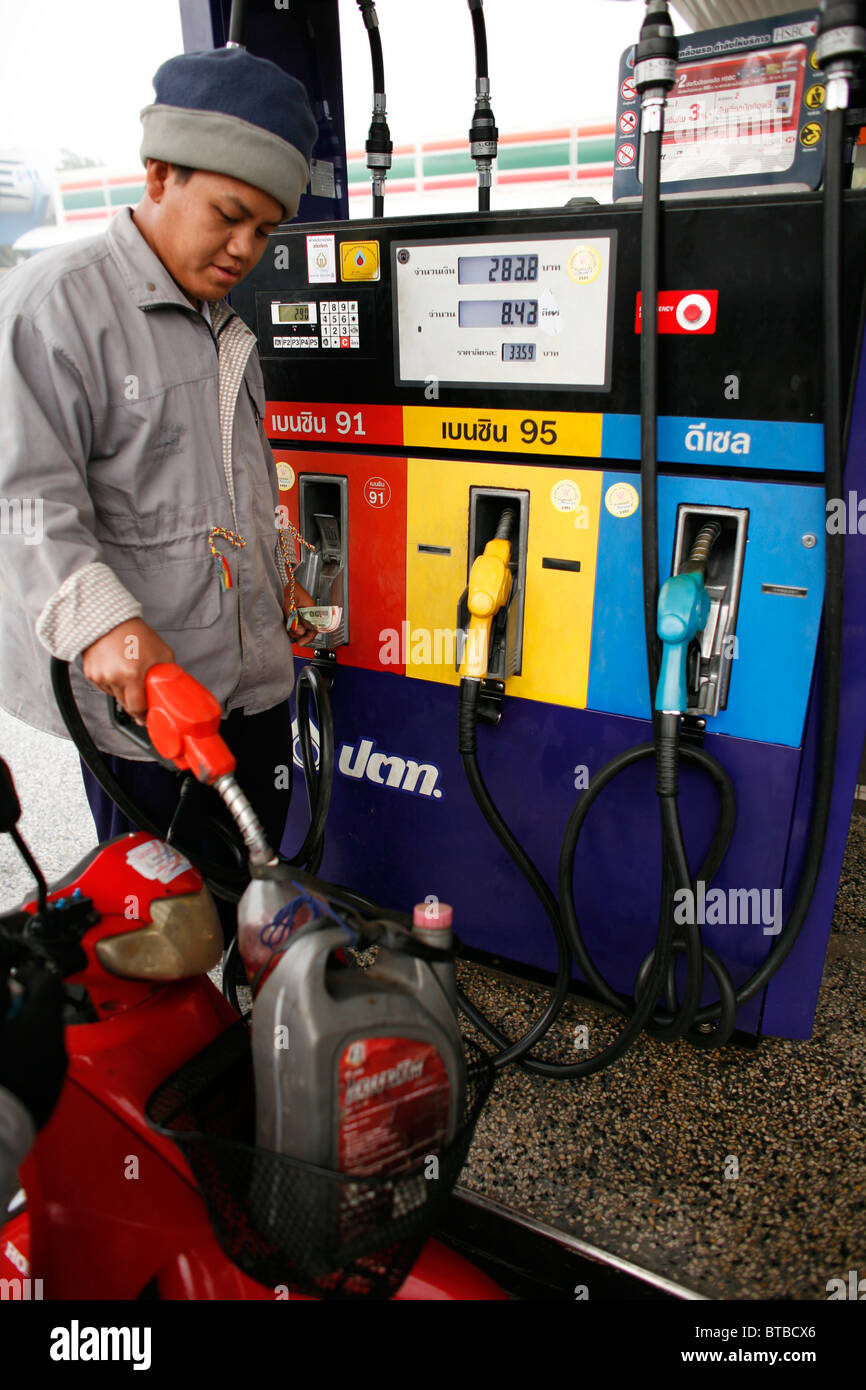 petrol station in bangkok Stock Photo - Alamy
