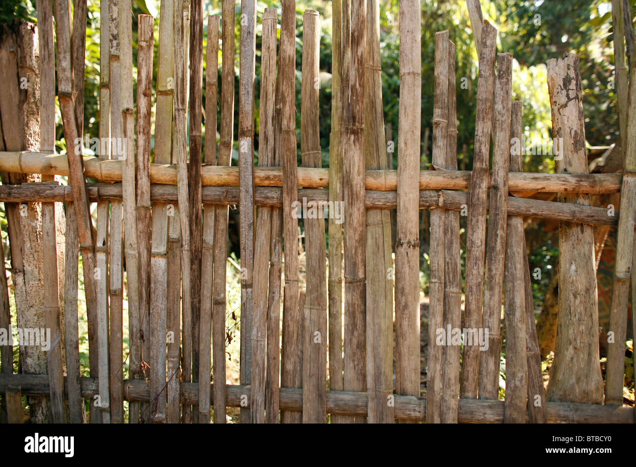 bamboo fence in Thailand Stock Photo - Alamy