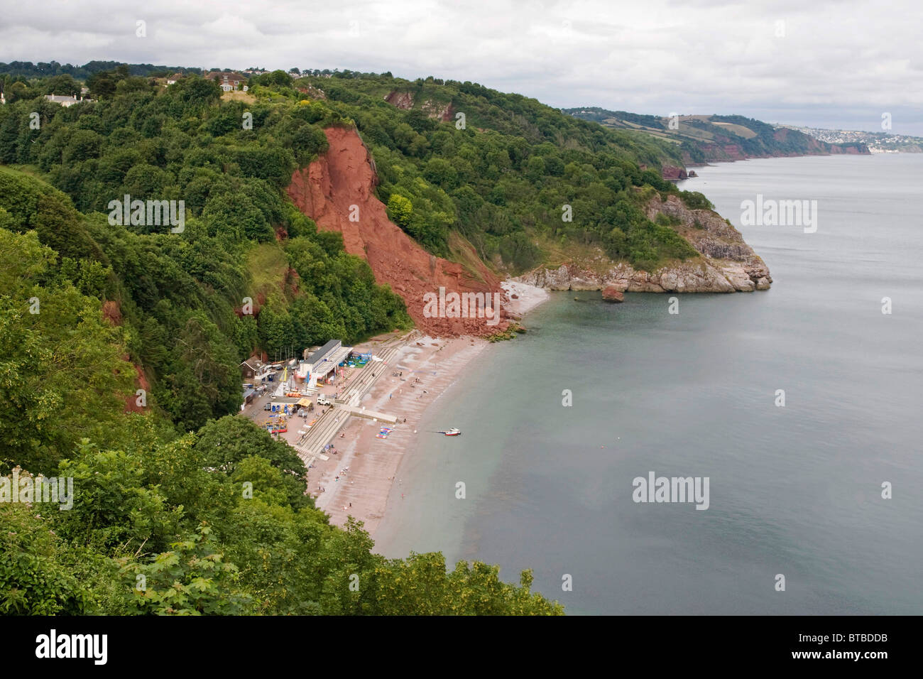 Babbacombe Bay, Beach and Coastline, Devon, UK Stock Photo - Alamy