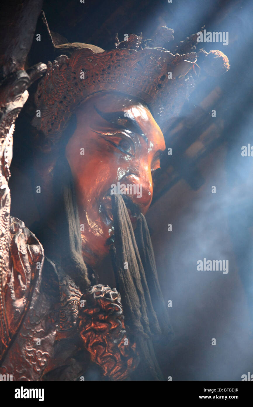 Statue of the jade Emperor at the den Ngoc pagoda in Saigon, Vietnam ...