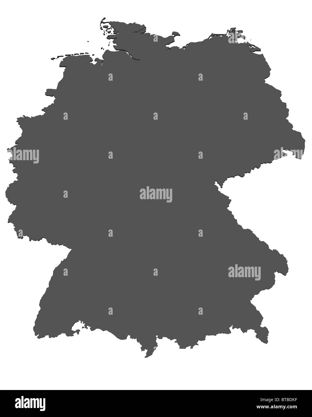 Map of Germany Stock Photo - Alamy