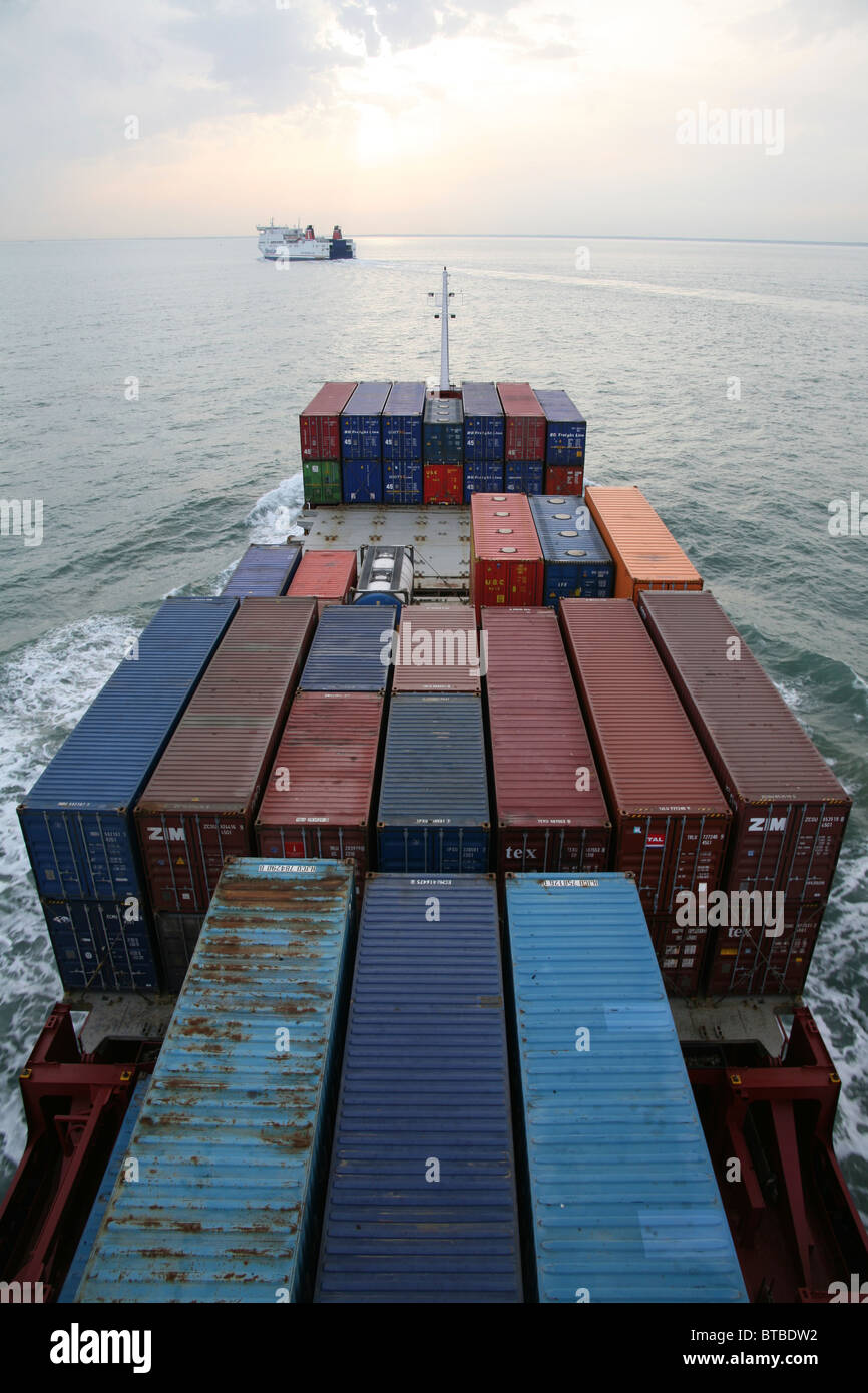 container transport in Holland Stock Photo - Alamy