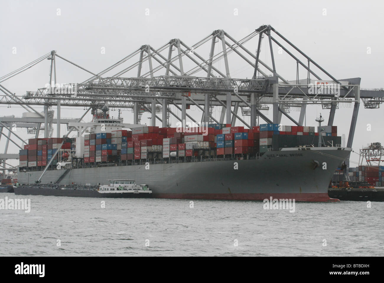container transport in Holland Stock Photo - Alamy