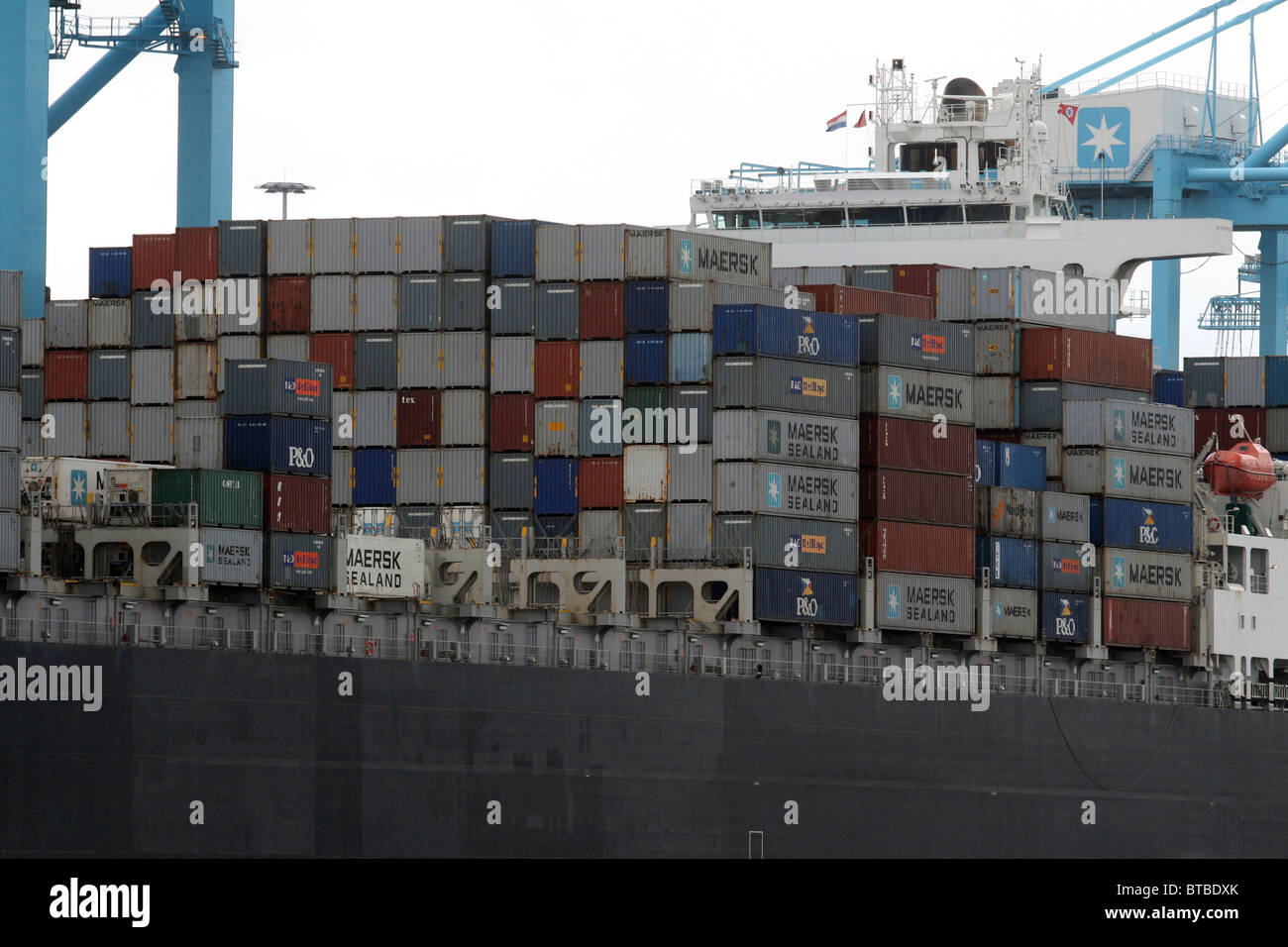 container transport in Holland Stock Photo - Alamy