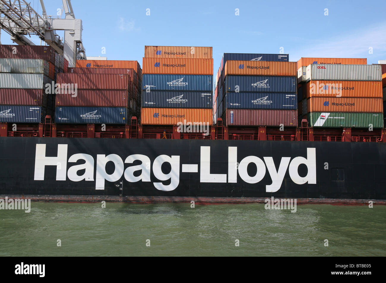 container transport in Holland Stock Photo - Alamy