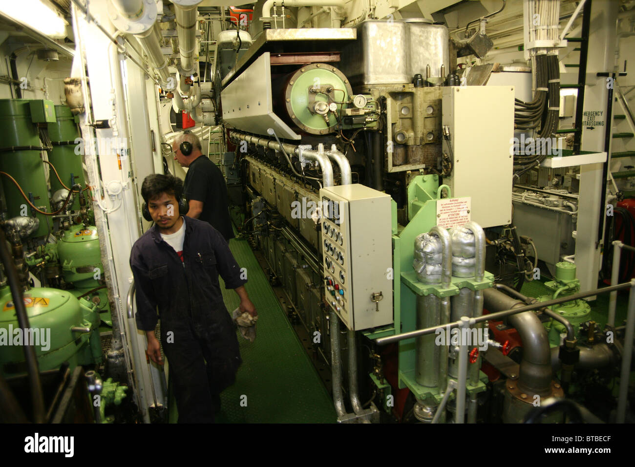 Container ship engine room hi-res stock photography and images - Alamy
