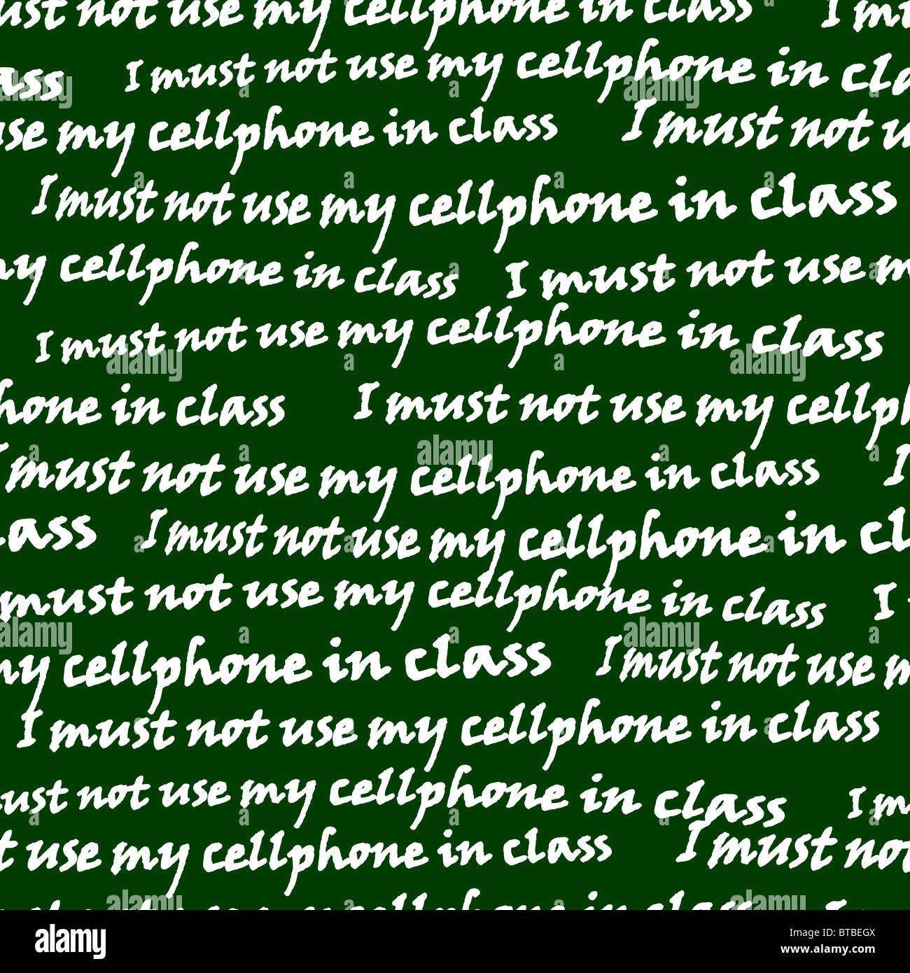 Seamless illustrated tile of writing on a blackboard Stock Photo - Alamy