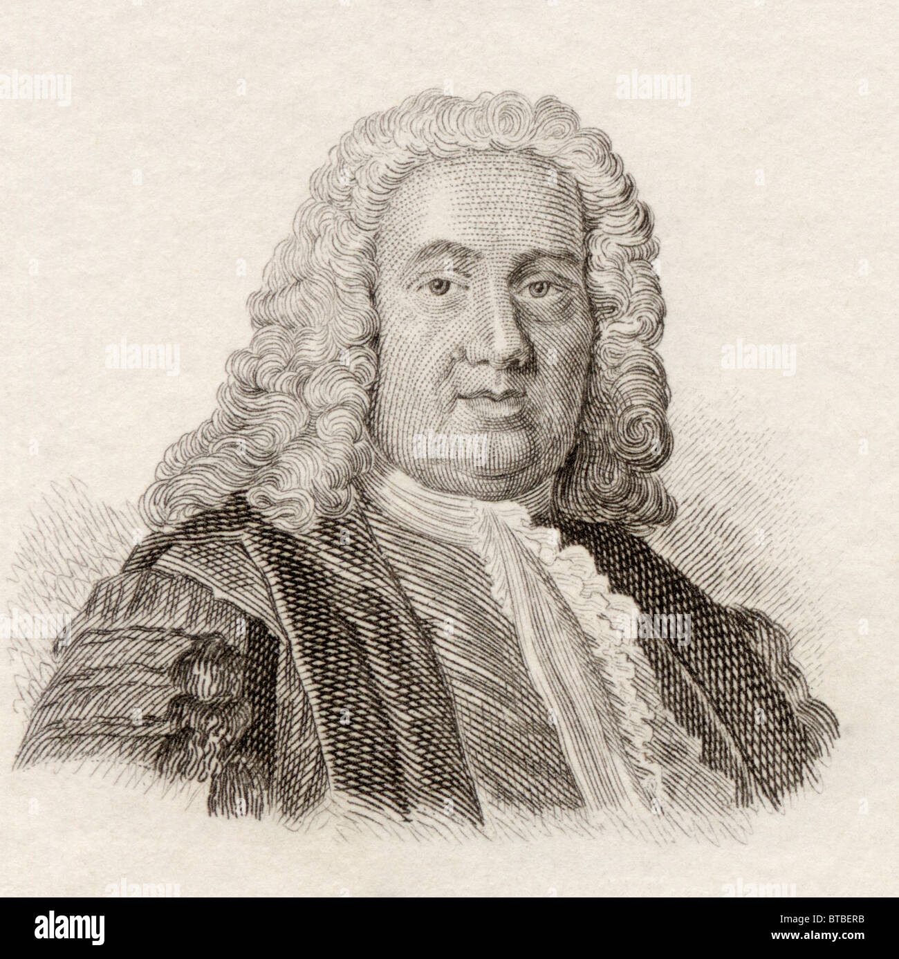 Richard Mead, 1673 to 1754. English physician. From Crabb's Historical ...