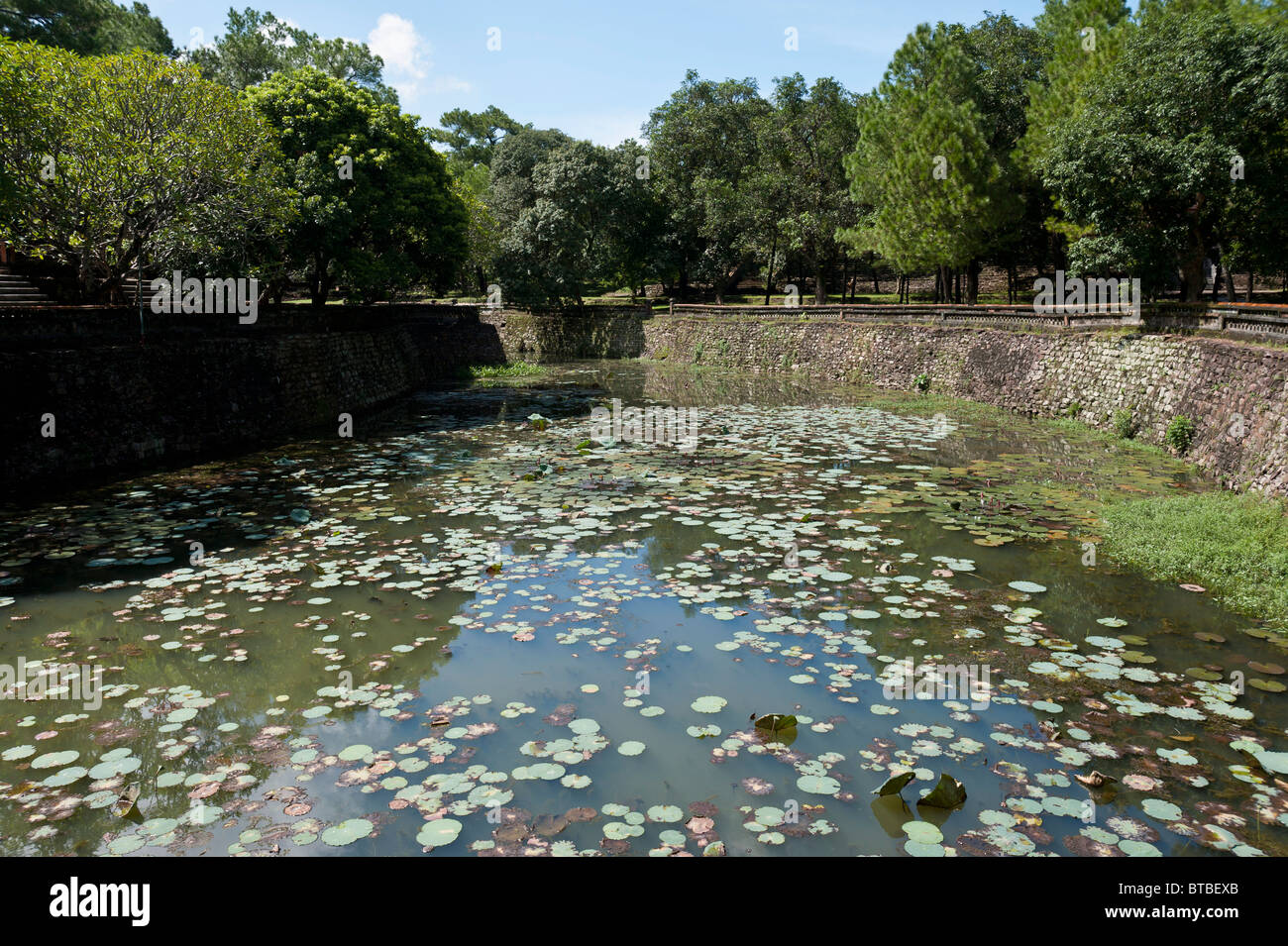 Water Lily's in the Moat, Tomb of Emperor Lang Tu Doc, Imperial City of ...