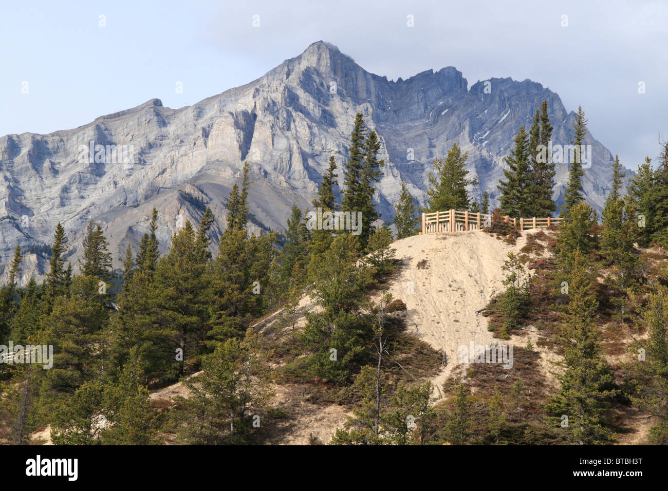 Lookout in the mountains (Banff National Park, Alberta Stock Photo - Alamy