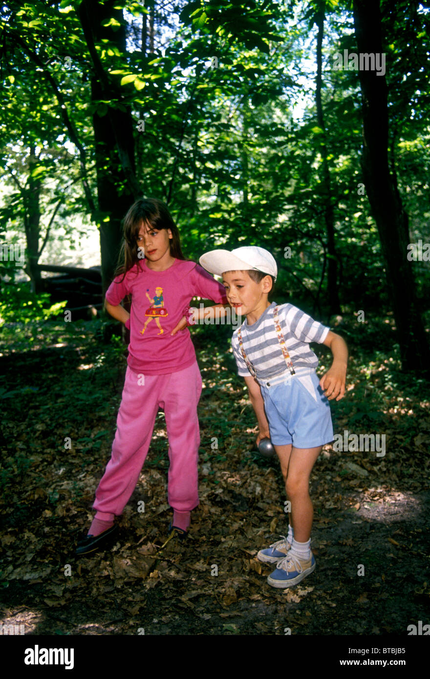 French children, French, children boy and girl, brother and sister ...