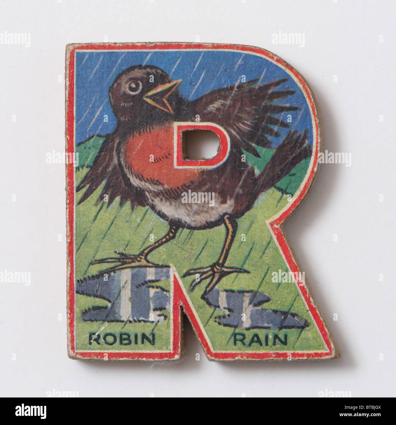 Antique wooden letter R Stock Photo - Alamy