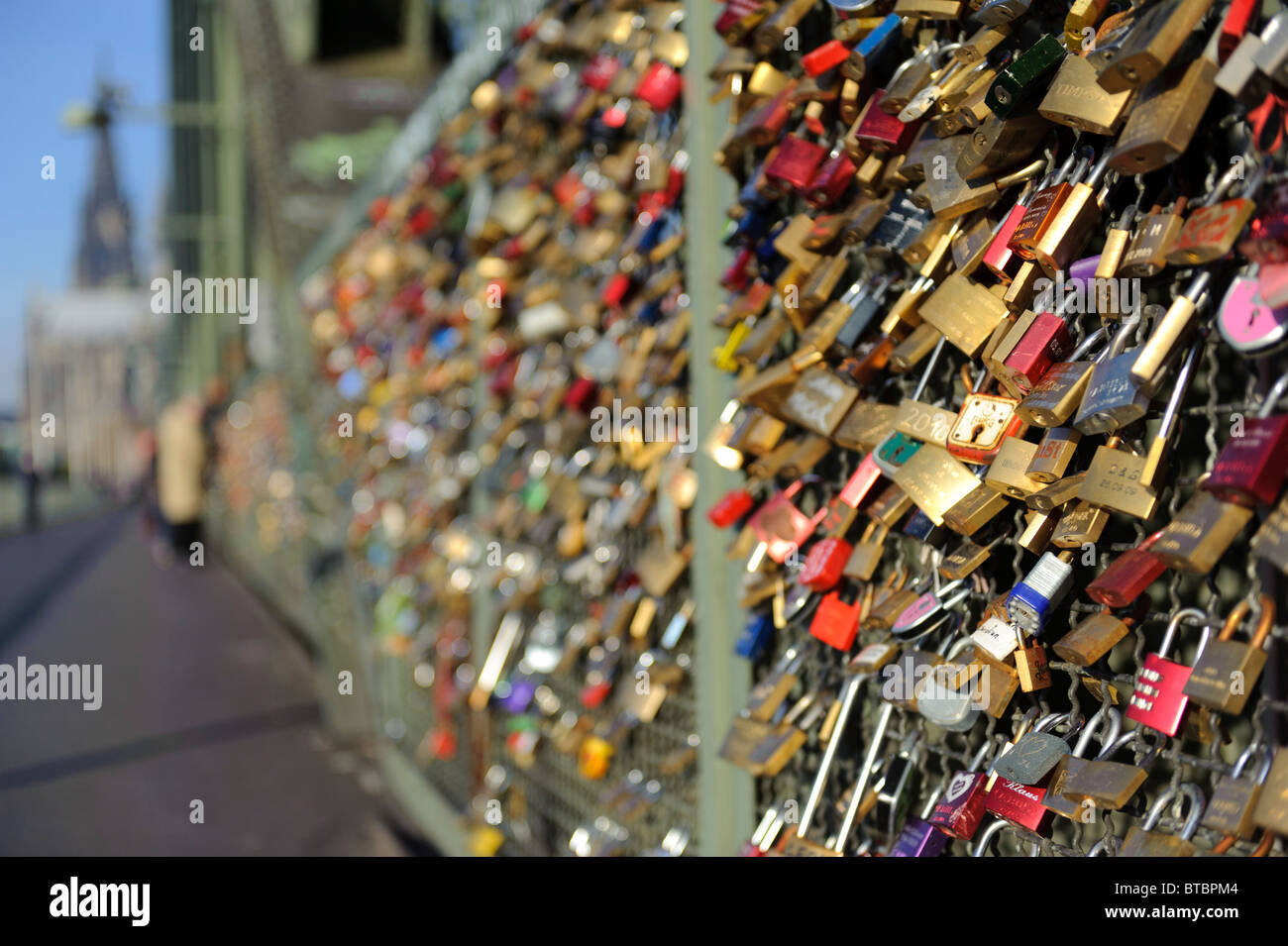 Love Padlocks on the Hohenzollern Bridge in Cologne Germany Stock Photo ...
