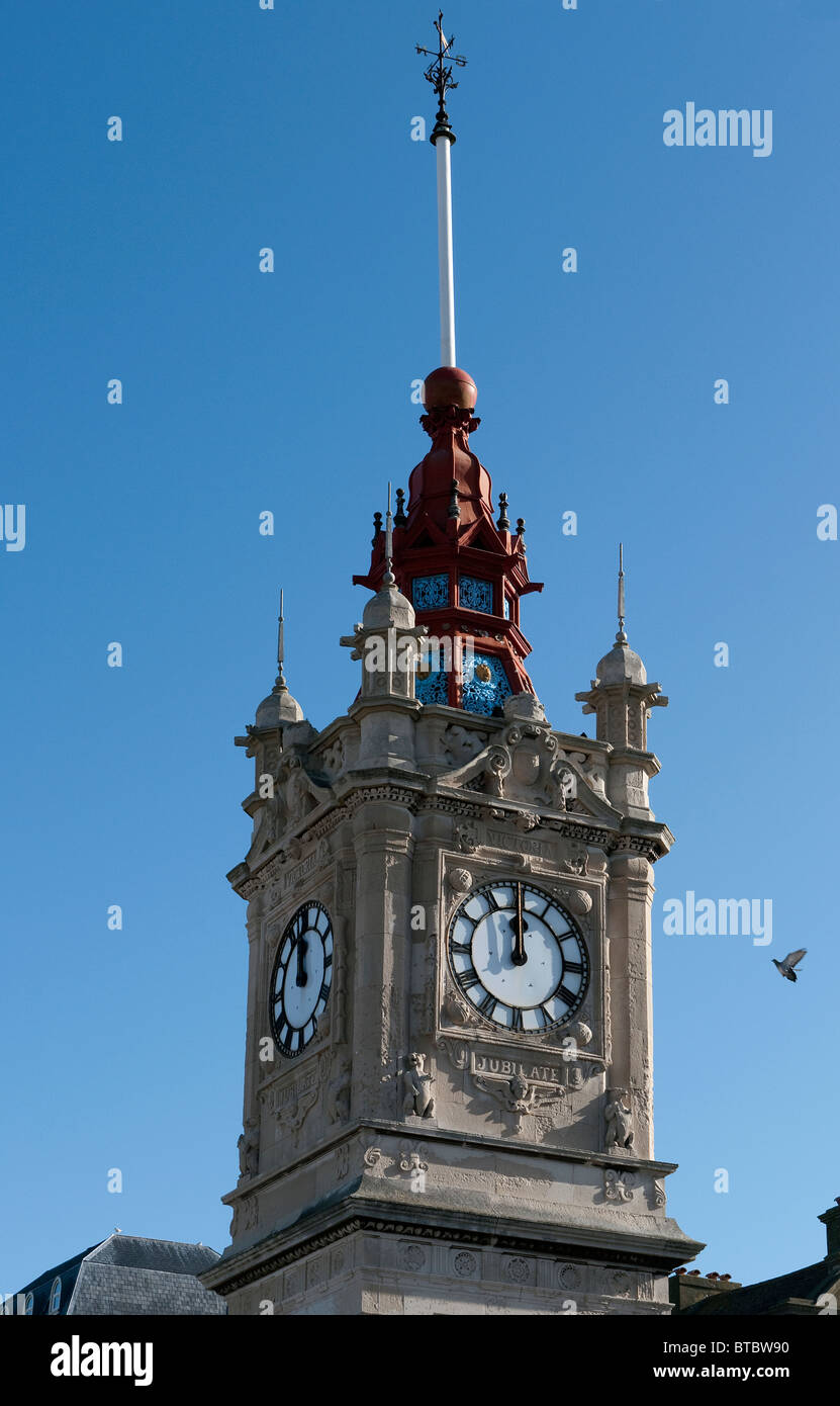 The clock tower at Margate Kent UK Stock Photo - Alamy