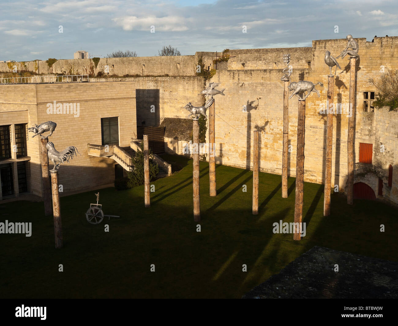 Château de Caen Castle of the duke of normandy Stock Photo - Alamy