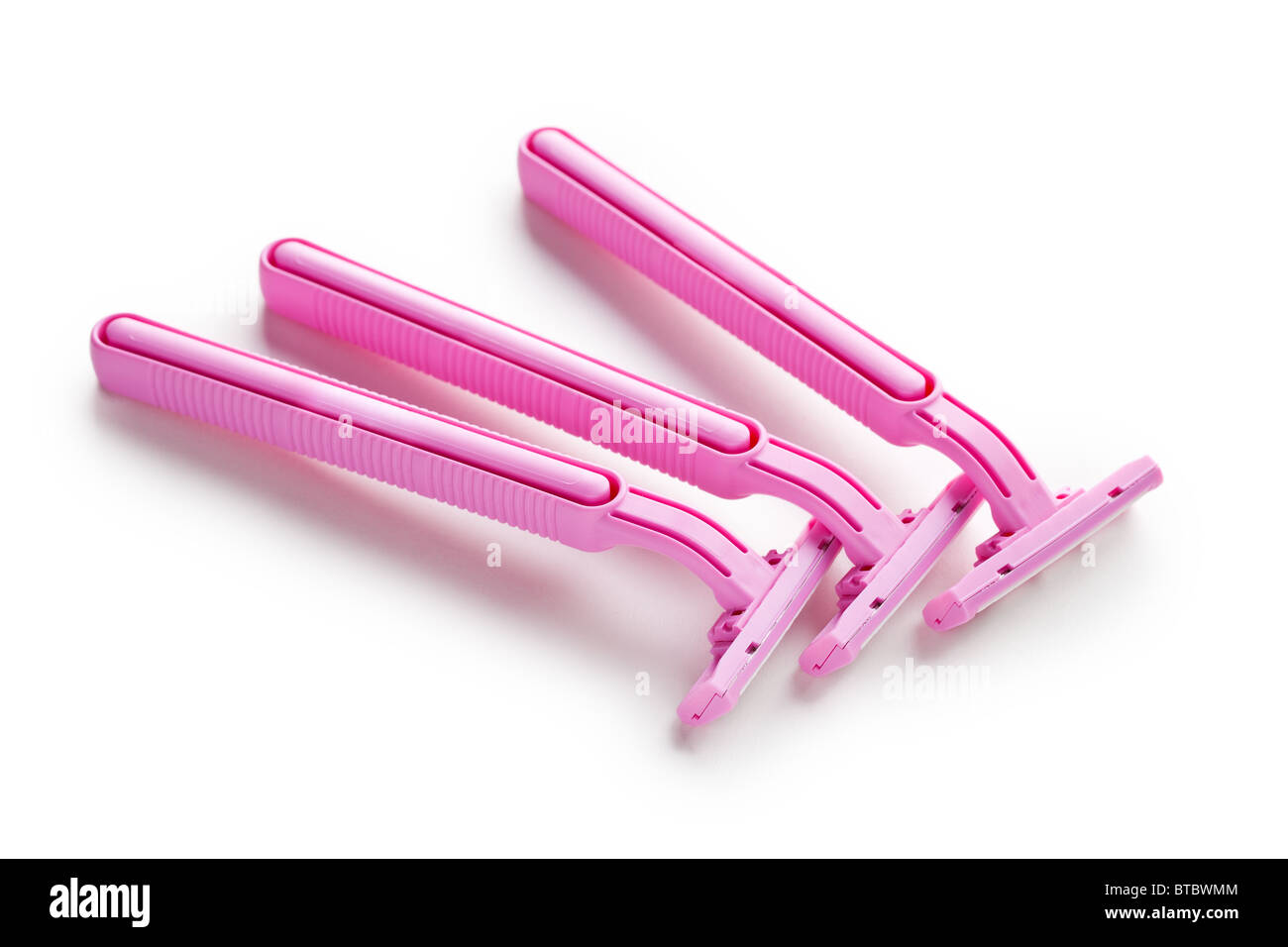 pink lady shaver on white background Stock Photo - Alamy