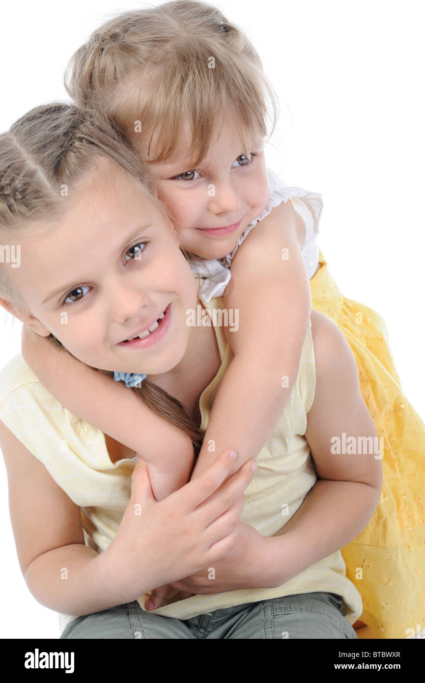 two happy sisters Stock Photo - Alamy