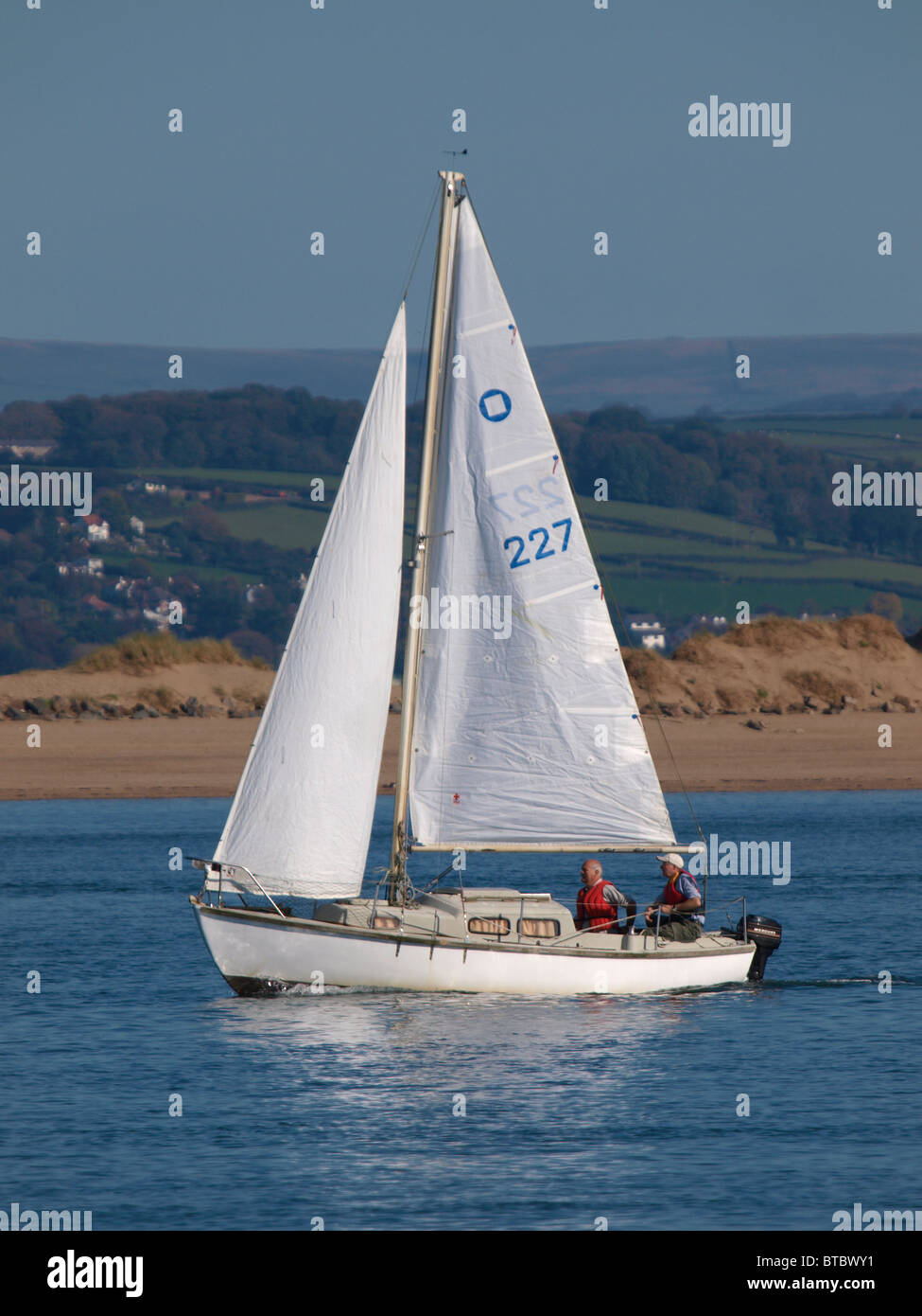 Yacht, North Devon, UK Stock Photo - Alamy