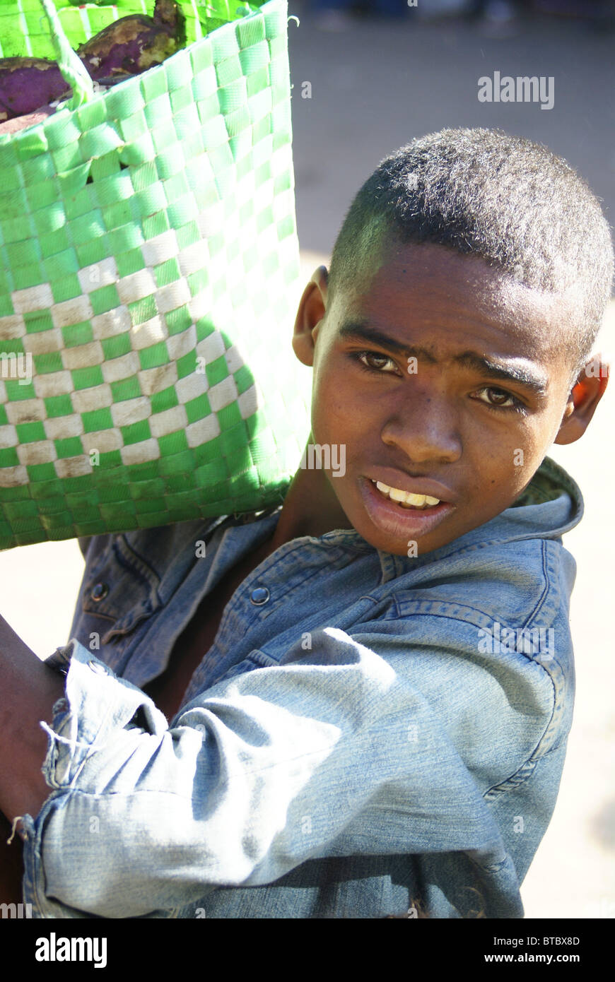 Madagascar, A young Madagascan boy Stock Photo - Alamy