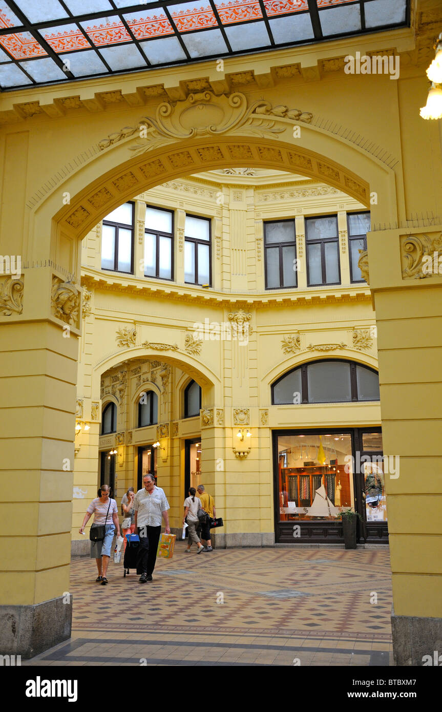 Zagreb, Croatia. Oktogon Shopping Arcade off Ilica street Stock Photo ...