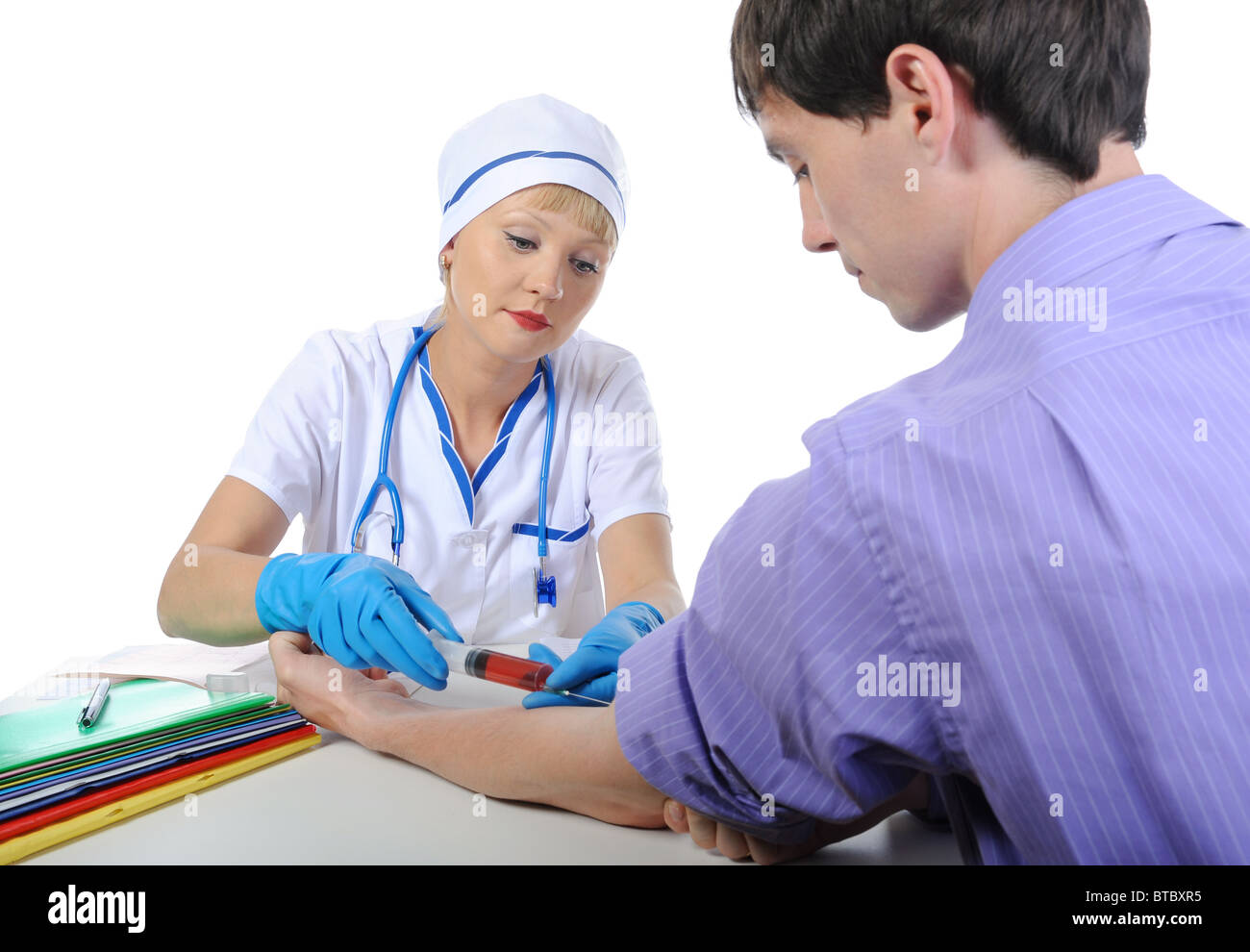 doctor makes the patient an injection Stock Photo - Alamy