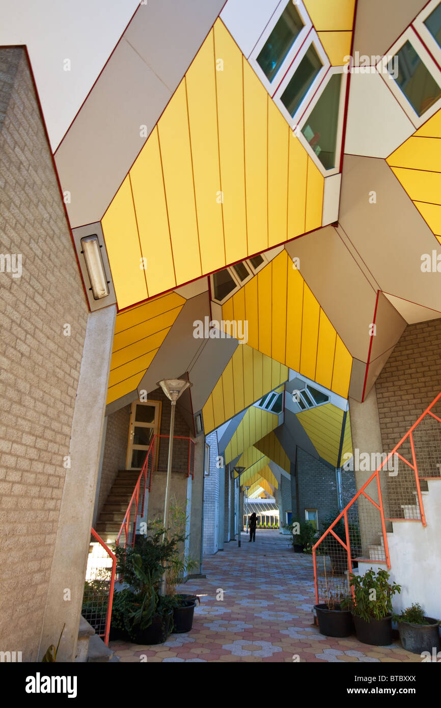 famous Cubic houses in Rotterdam, Netherlands. vertical shot Stock ...