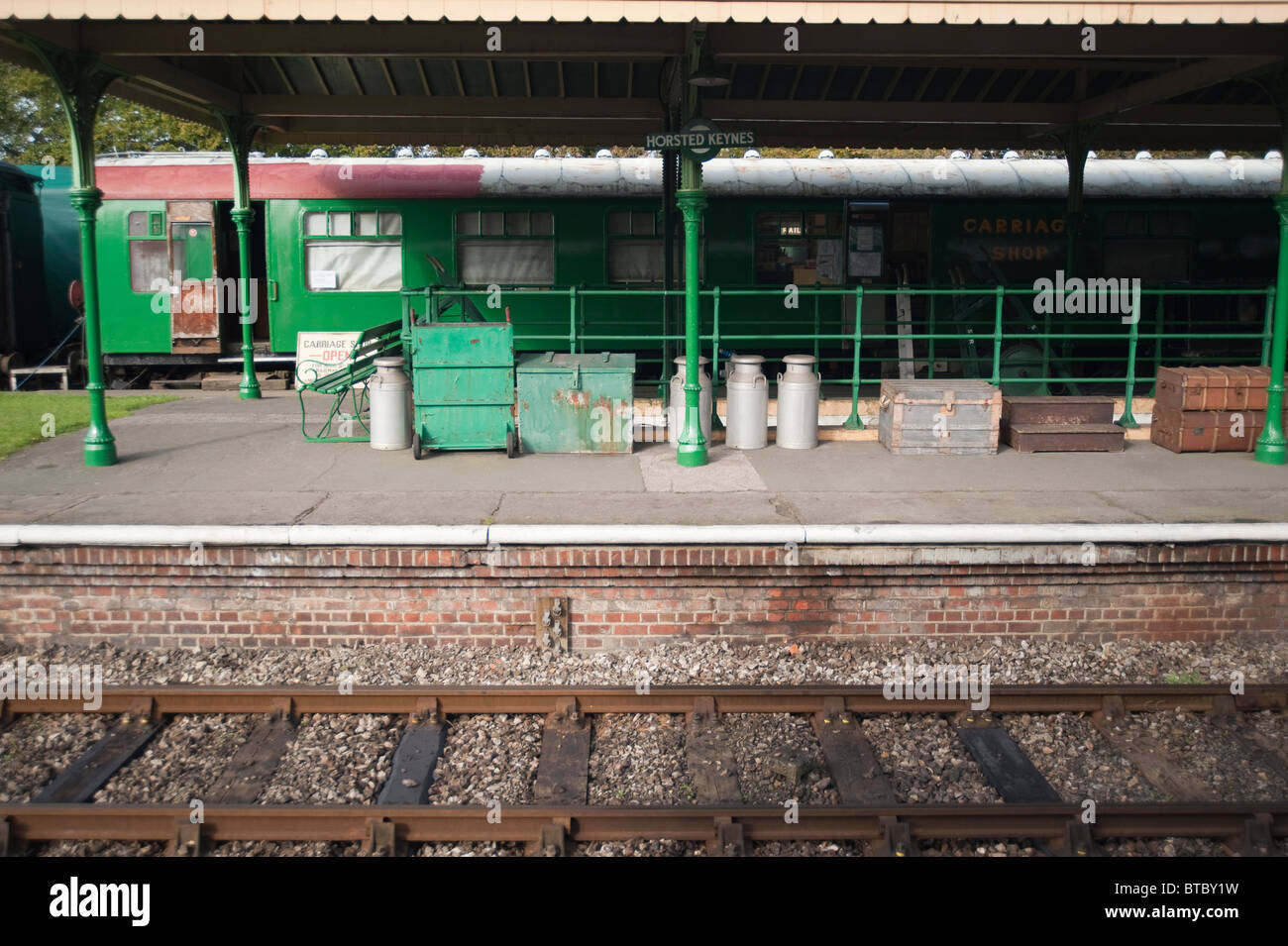 Horsted Keynes Station Platform, Bluebell Railway, Sussex, England ...