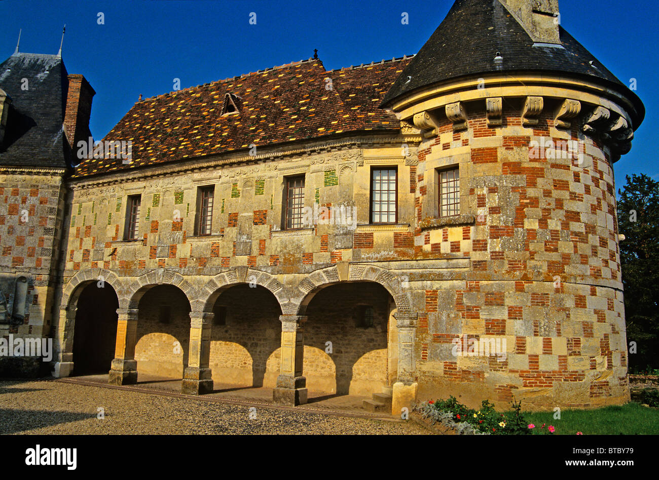 Traditional Normandy architecture and building Stock Photo - Alamy