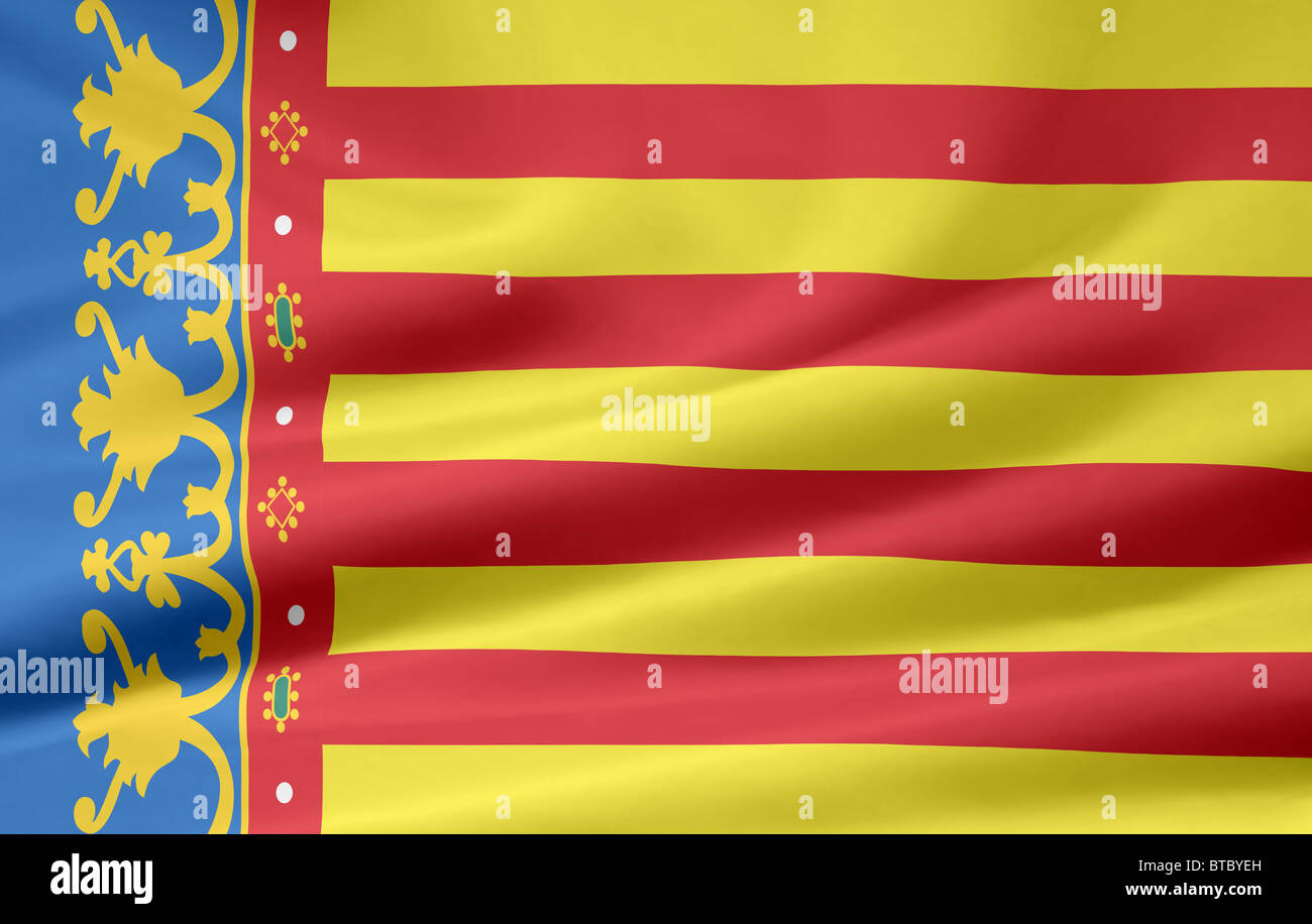 Flag of the region of valencia hi-res stock photography and images - Alamy