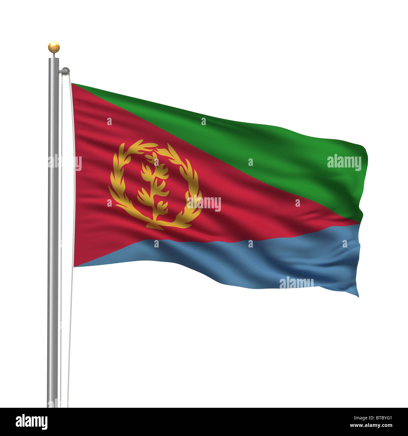 Flag of Eritrea Stock Photo - Alamy