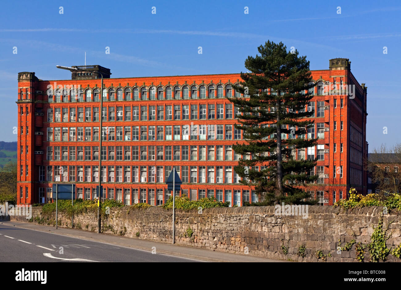 Strutt's North Mill in Belper Derbyshire UK a former cotton mill built ...