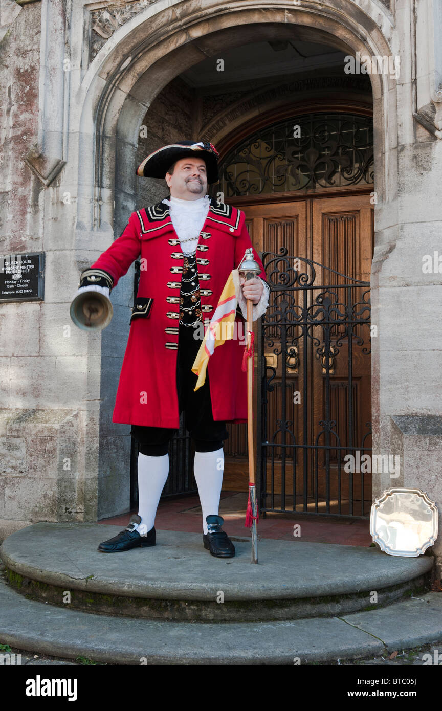 Iain Mitchell (West Moors) competes in the Dorset Town Crier ...