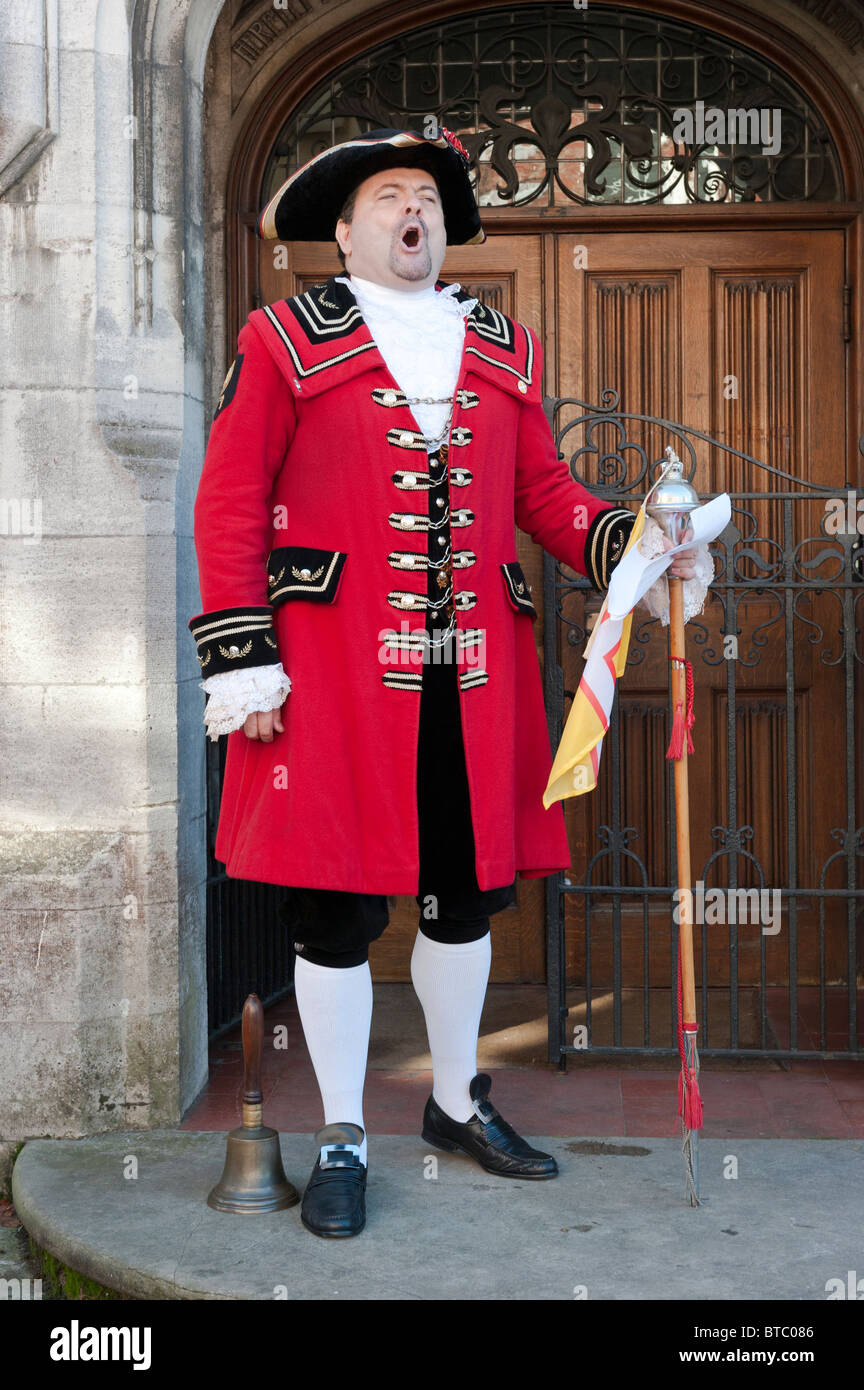 Iain Mitchell (West Moors) competes in the Dorset Town Crier ...