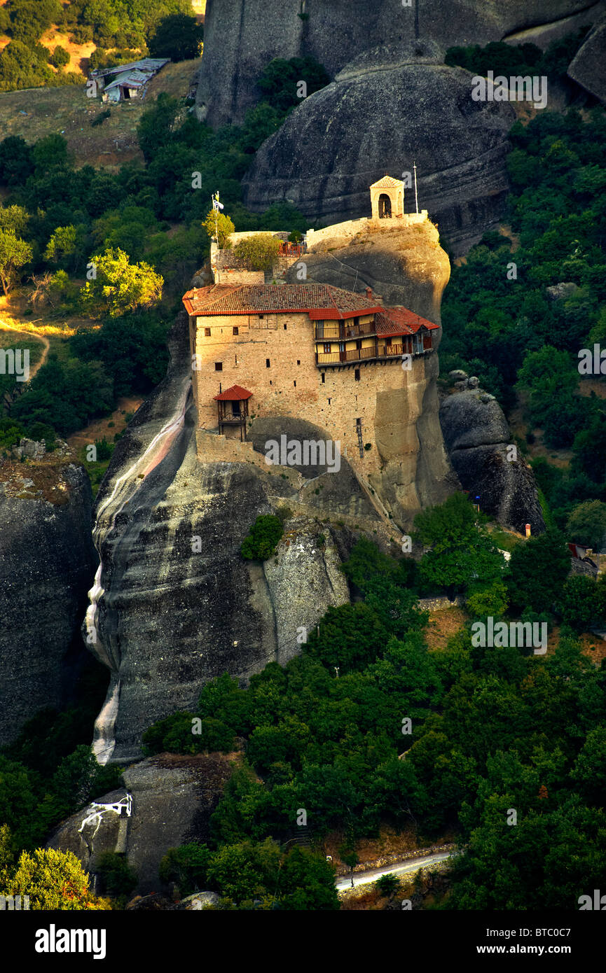 Greek Orthodox Monastery of St Nicholas Anapafsas, Meteora Mountains ...