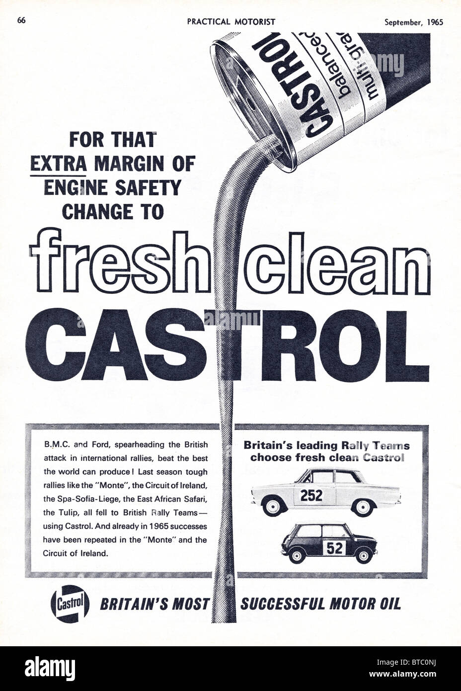 Advert for Castrol motor oil in Practical Motorist magazine dated ...