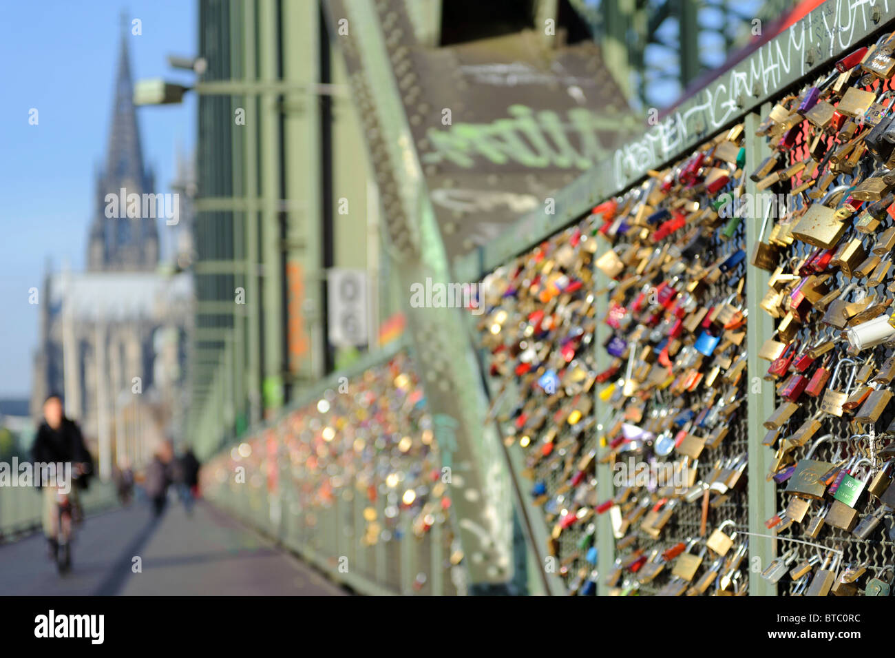Love Padlocks on the Hohenzollern Bridge in Cologne Germany Stock Photo ...