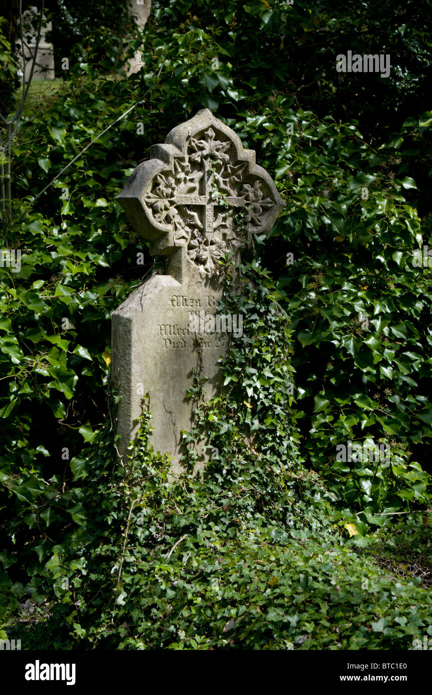 Headstone in Brighton Extra Mural cemetery Stock Photo - Alamy