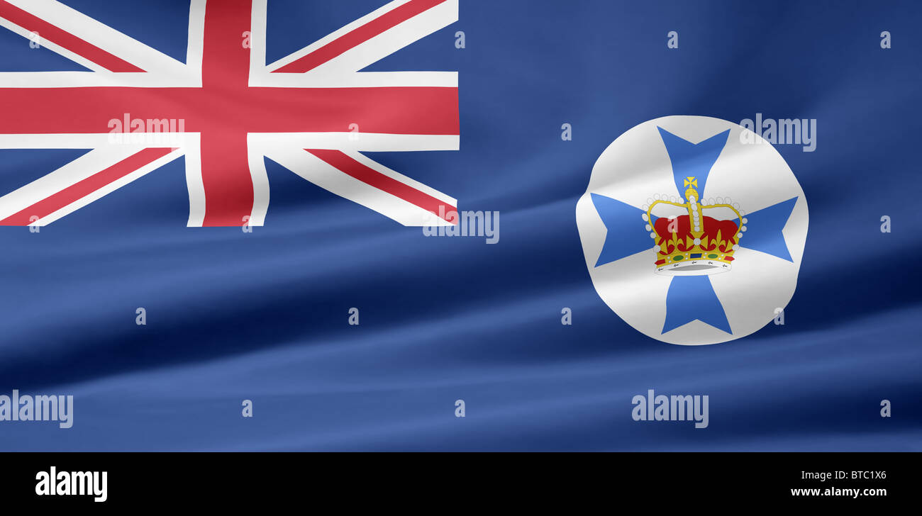 Flag of Queensland Stock Photo - Alamy