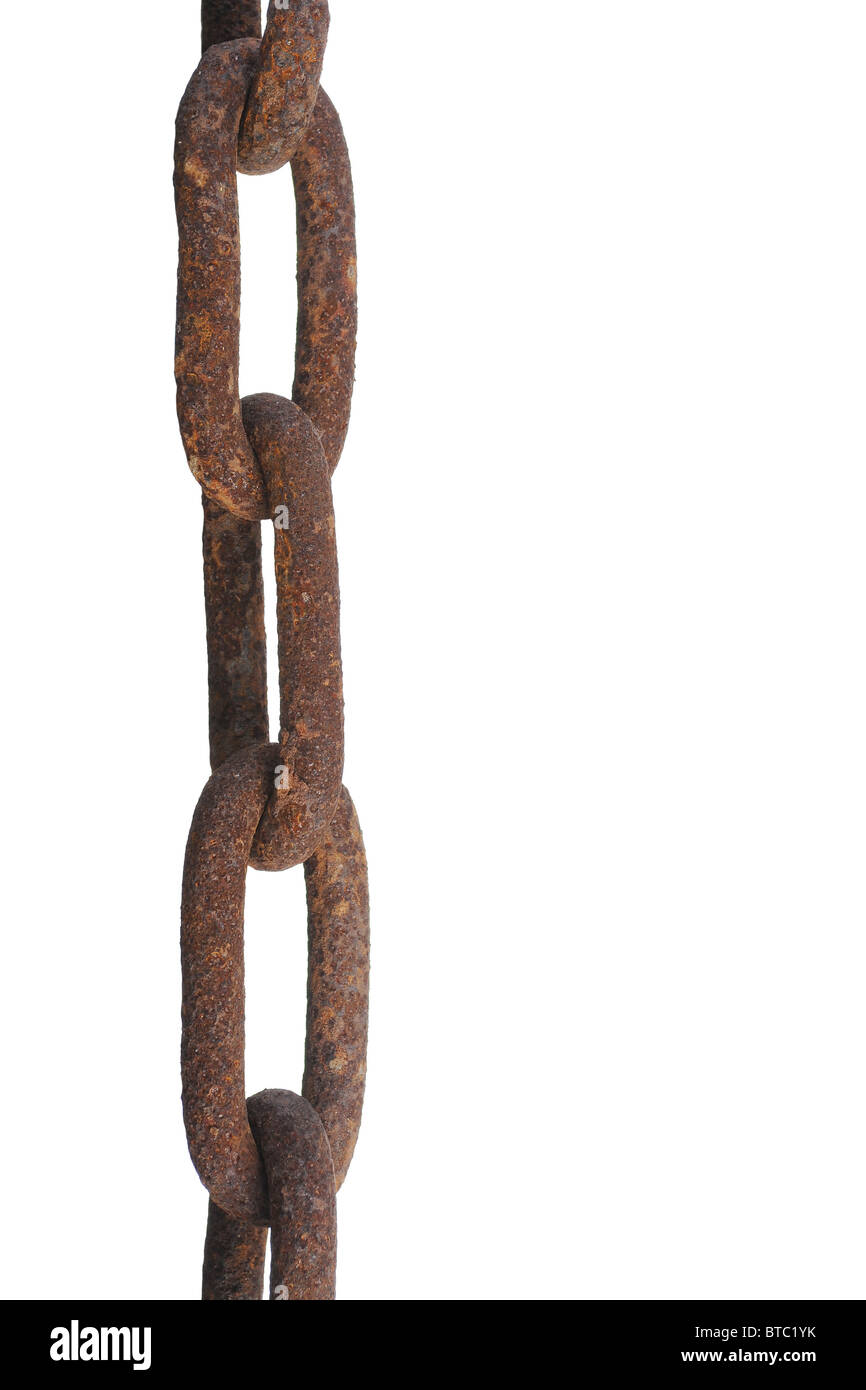 Large rusty chain Stock Photo - Alamy