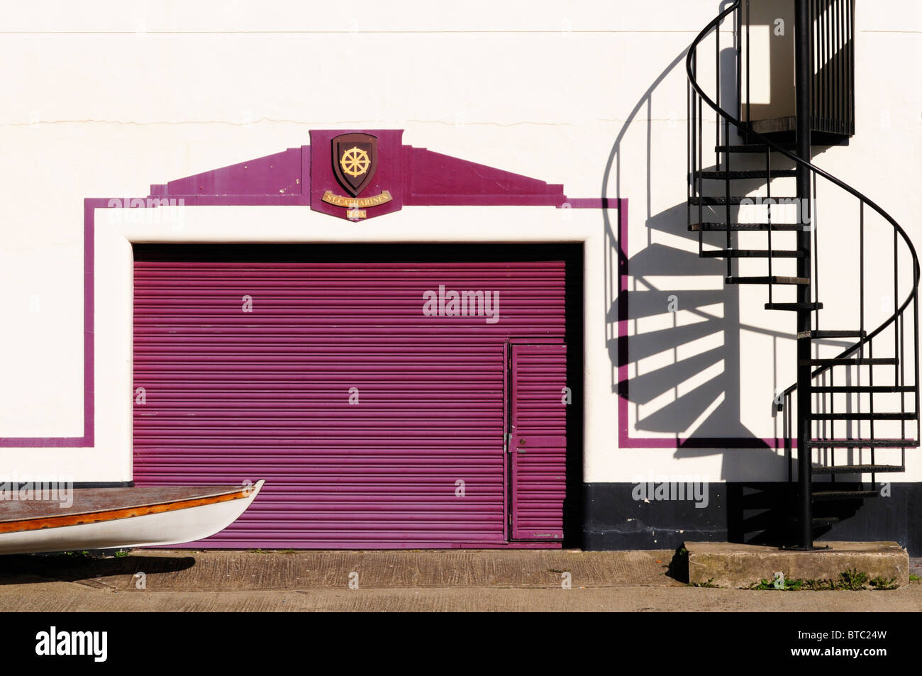 Detail of St Catharines College Boathouse, Cambridge, England, UK Stock ...