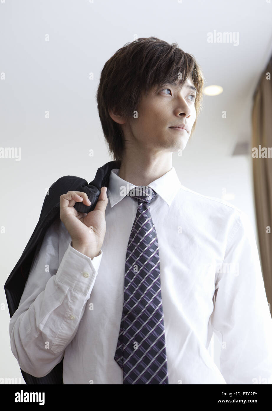 Businessman before going to work Stock Photo - Alamy