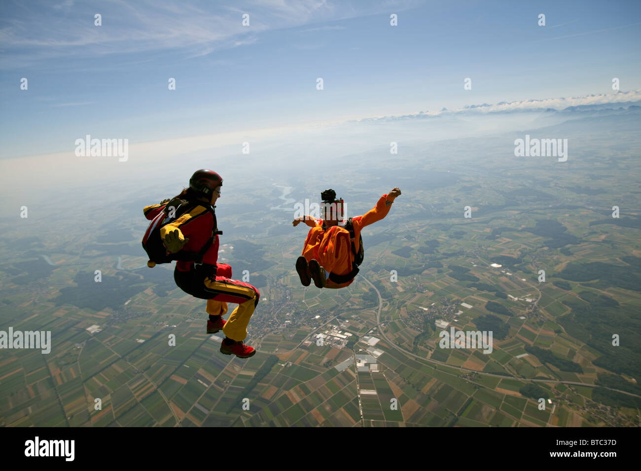 Freefall with back fly in the sky hi-res stock photography and images ...