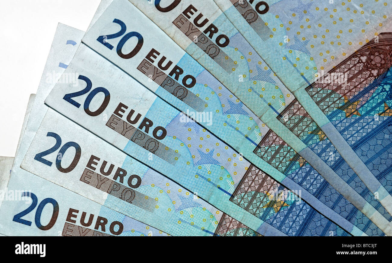 Euro currency bank notes Stock Photo - Alamy
