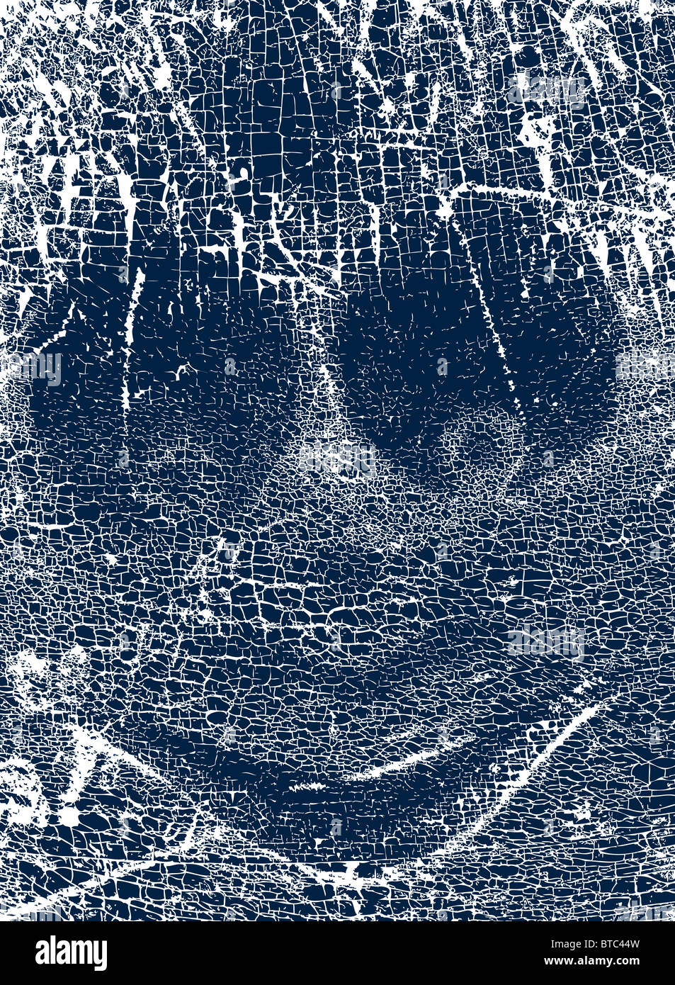 Illustration of a face with cracked grunge pattern Stock Photo - Alamy