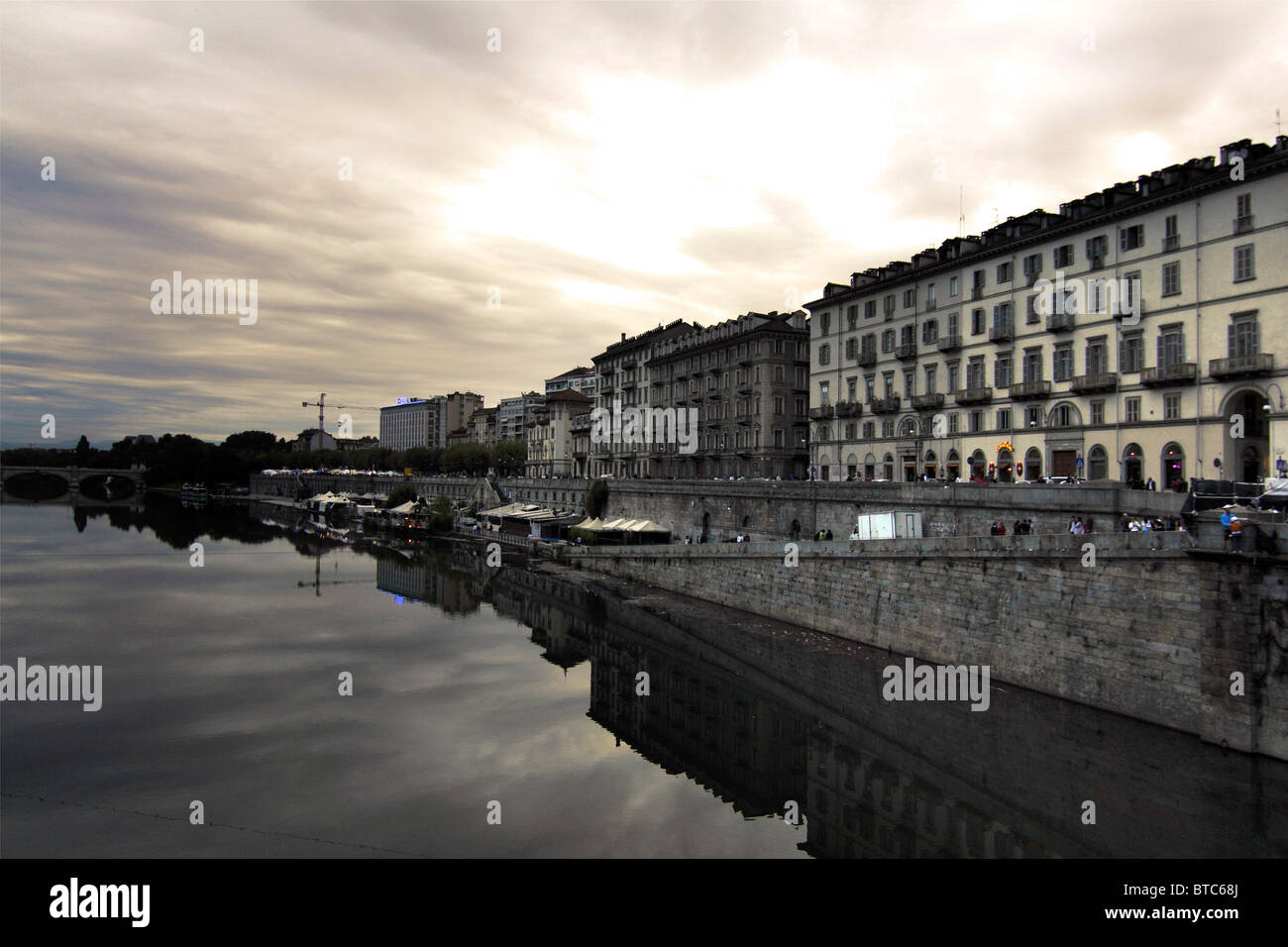 Murazzi, Turin, Italy Stock Photo - Alamy