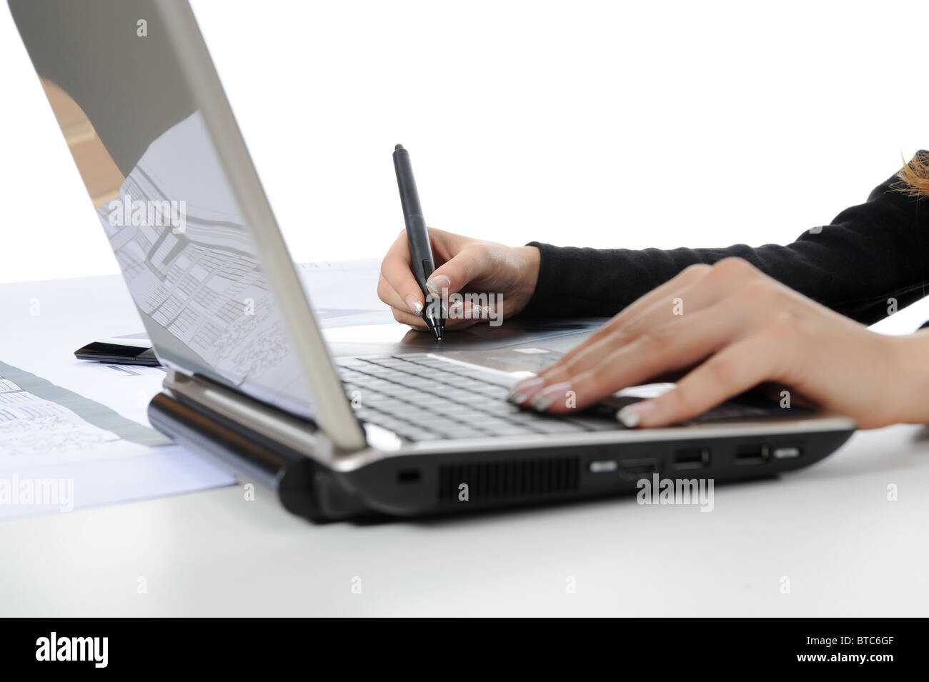 Illustrate laptop hi-res stock photography and images - Alamy