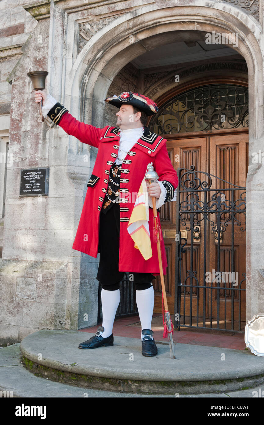 Iain Mitchell (West Moors) competes in the Dorset Town Crier ...