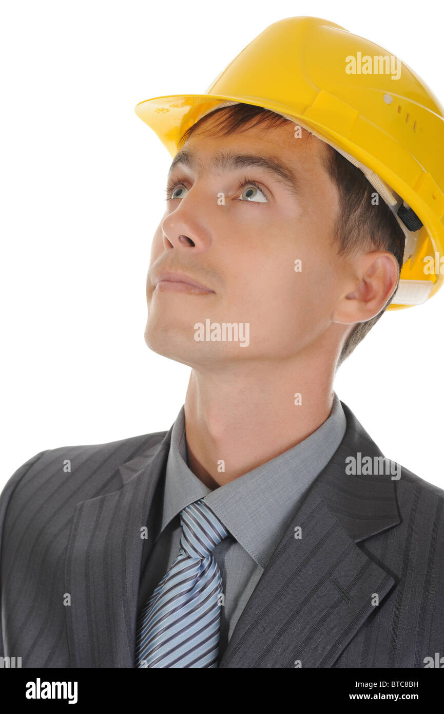 man with construction helmet Stock Photo - Alamy