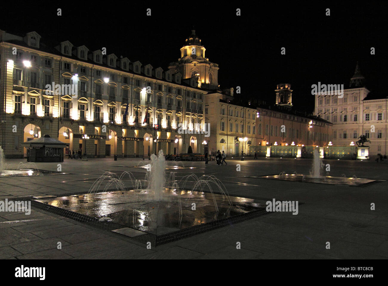 Piazza Castello, Castle square, Turin, Italy Stock Photo - Alamy